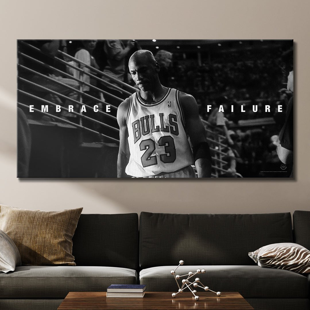 Michael Jordan - Embrace Failure - Officially Licensed Canvas Art by ...