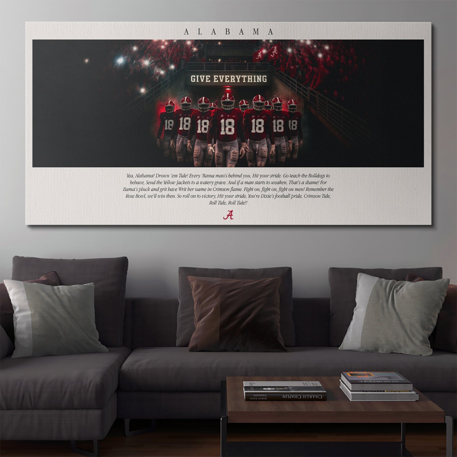 Alabama - Fight Song - Official IKONICK Canvas Art