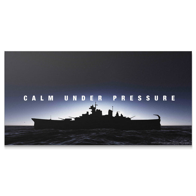 Shop Motivational Wall Art Canvas | Battleship - Calm Under Pressure