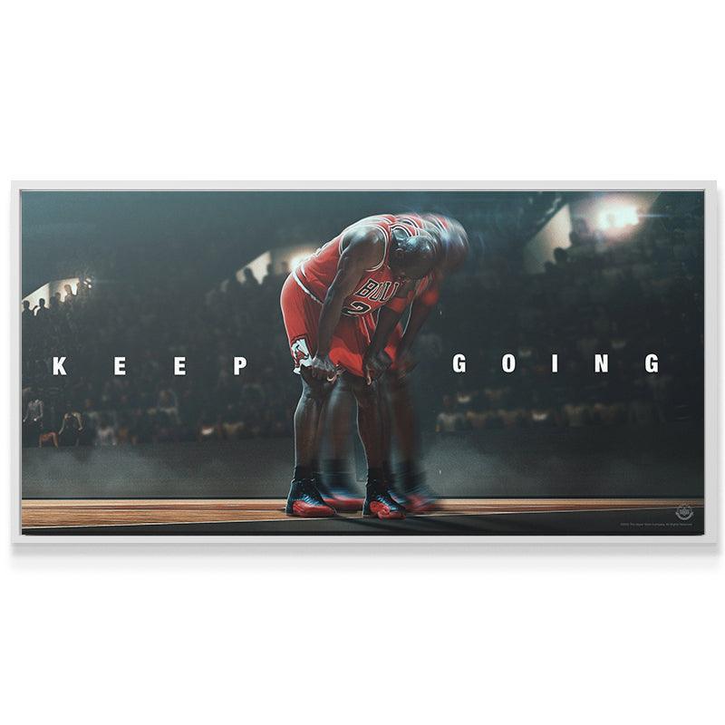 Michael Jordan Canvas Wall Art - Keep Going | By IKONICK