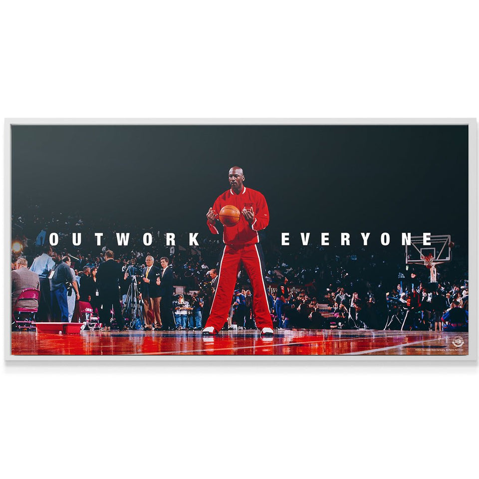 Michael Jordan - Outwork Everyone - Canvas Art by IKONICK