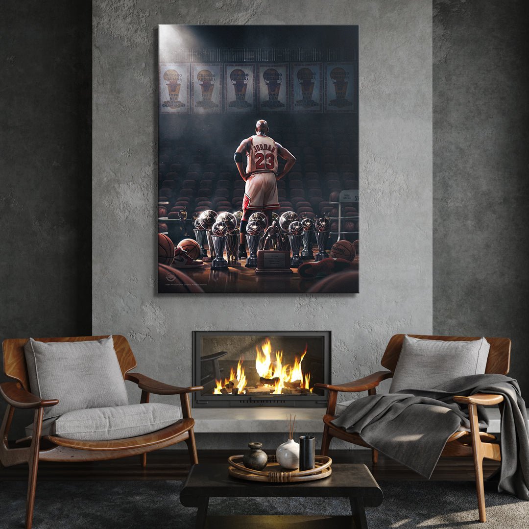 Michael Jordan - Trophies - Officially Licensed Canvas Art by IKONICK