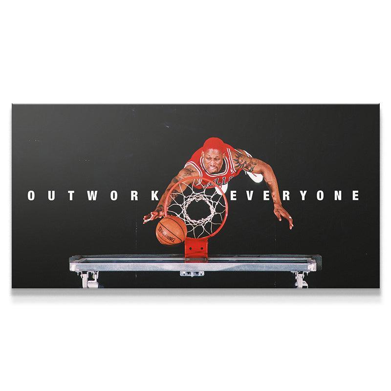 NBA - Outwork Everyone - Dennis Rodman - Official IKONICK Art