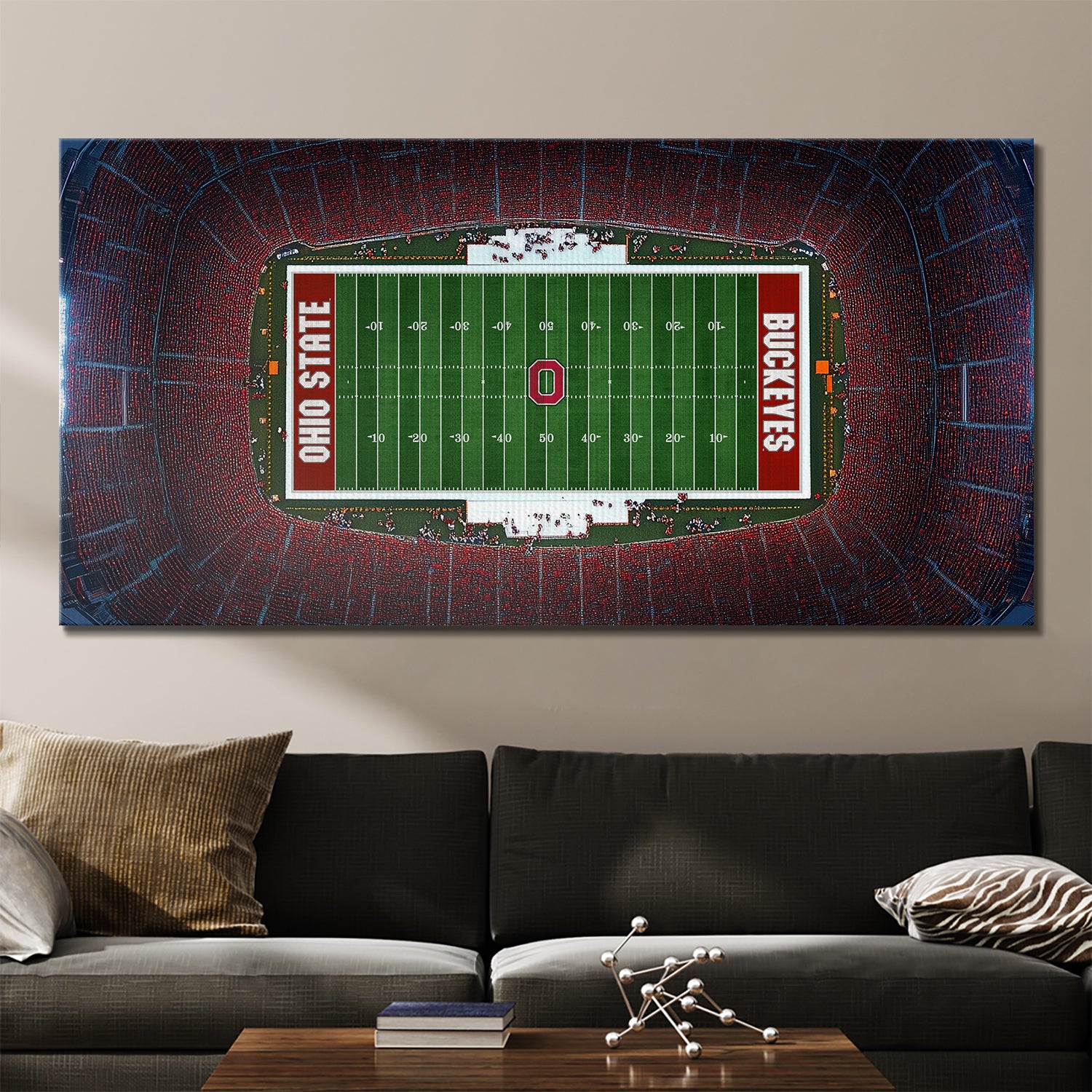 Ohio State - Stadium - Official IKONICK Canvas Art