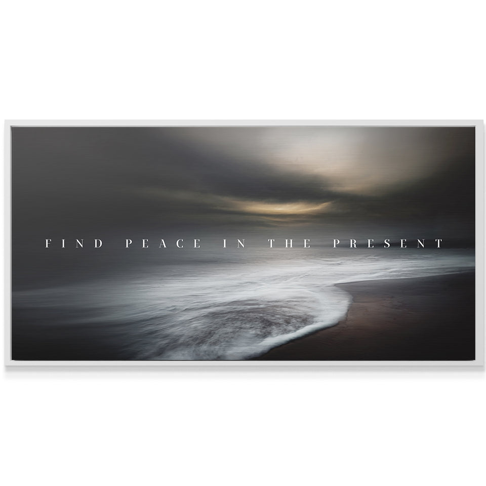 Inspirational Workspace Art - Find Peace In The Present | Official ...