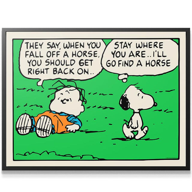 PEANUTS - Get Back On - Official IKONICK Art