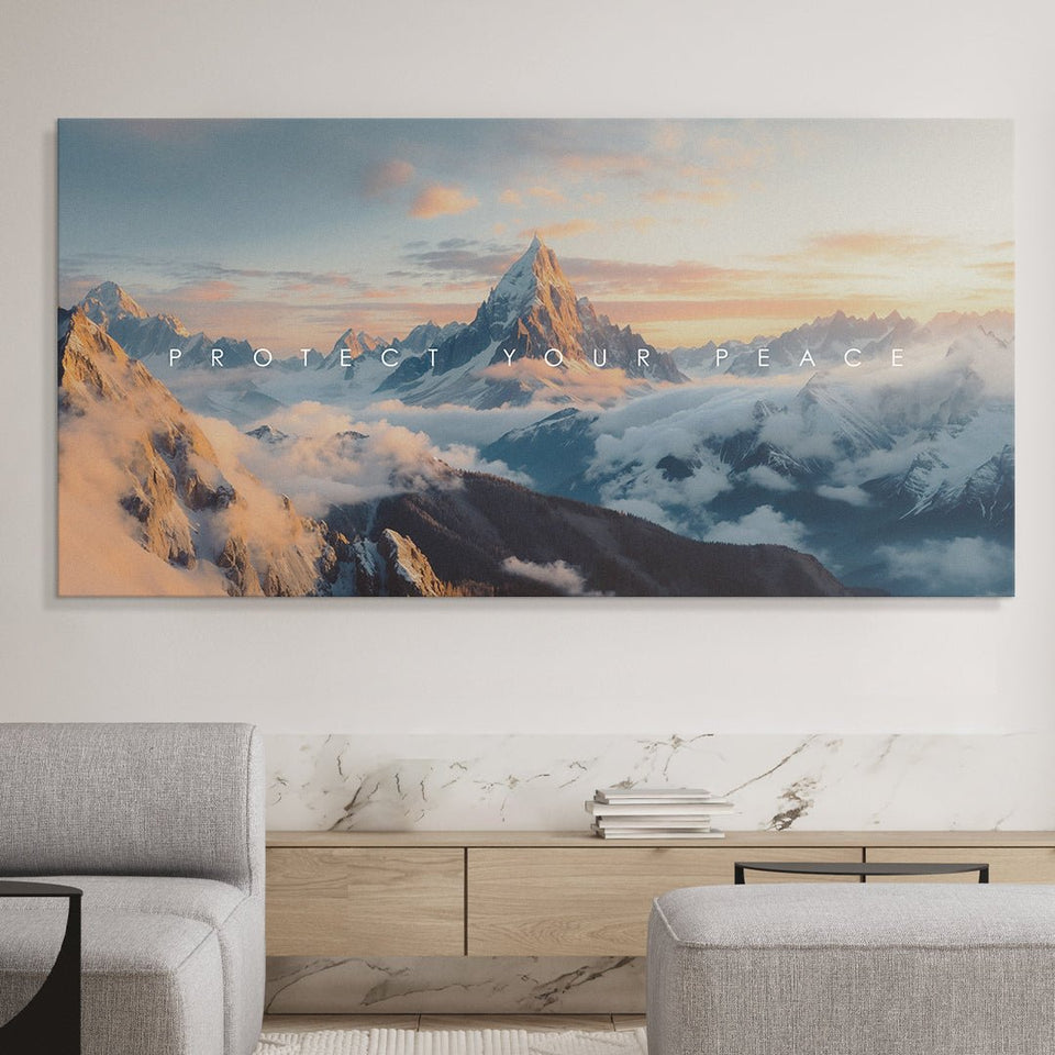 Inspirational Workspace Art - Protect Your Peace | Official IKONICK Art