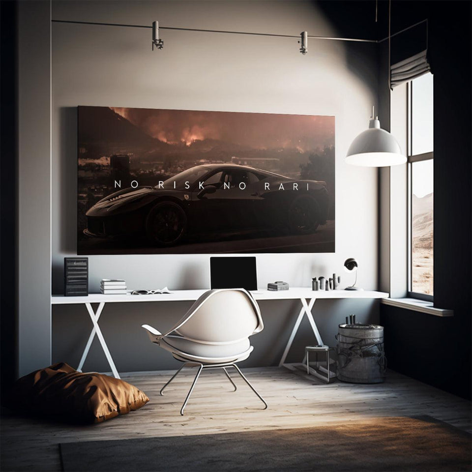 Inspirational Office Wall Art - No Risk No Rari | Shop Canvas Art