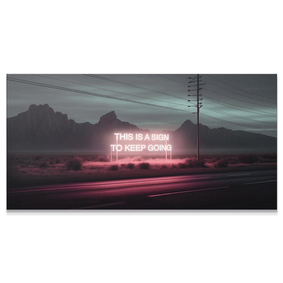 This Is A Sign Inspirational Photography Canvas Wall Art - Official ...